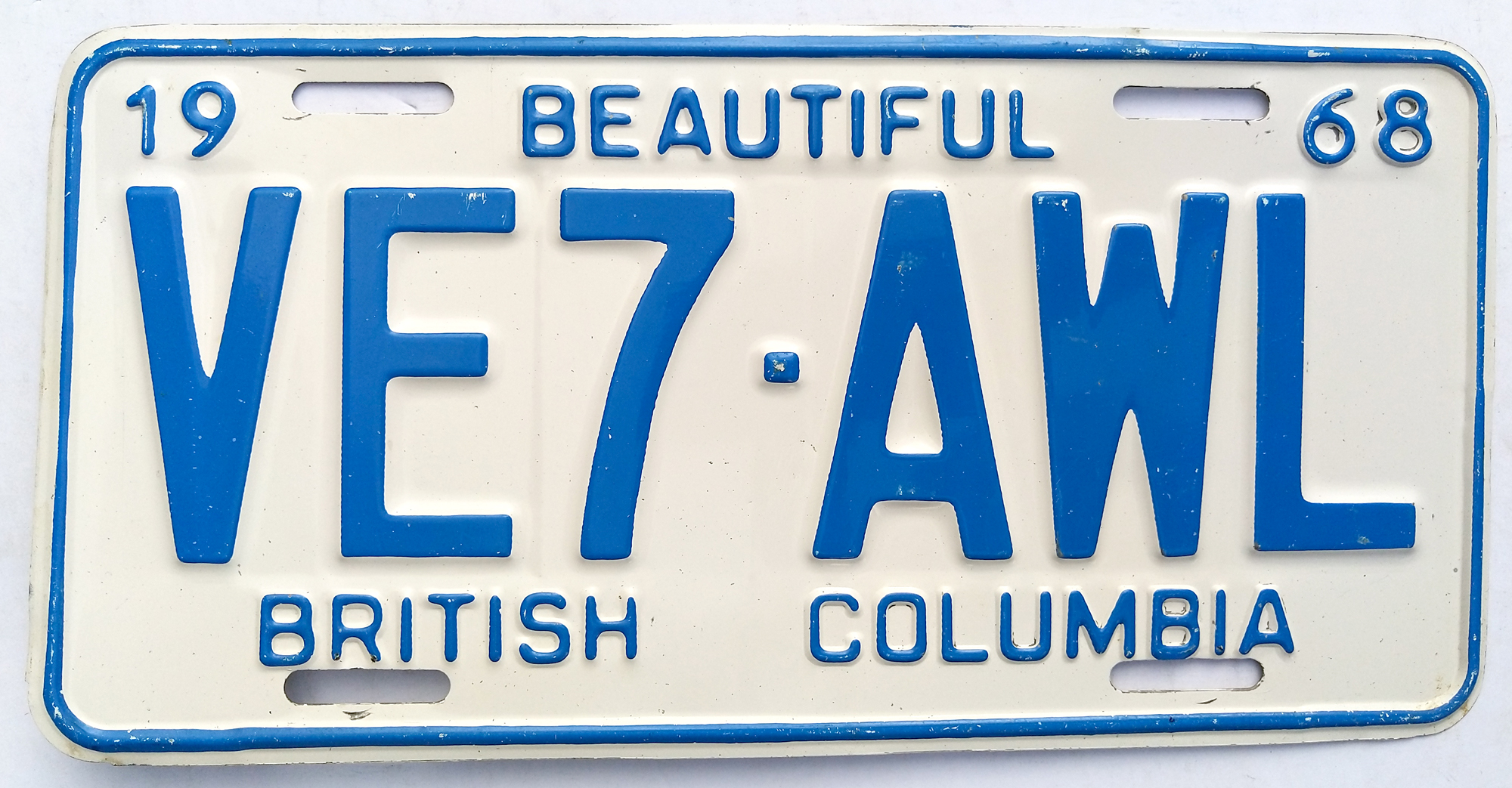 British Columbia Ham Radio License Plates